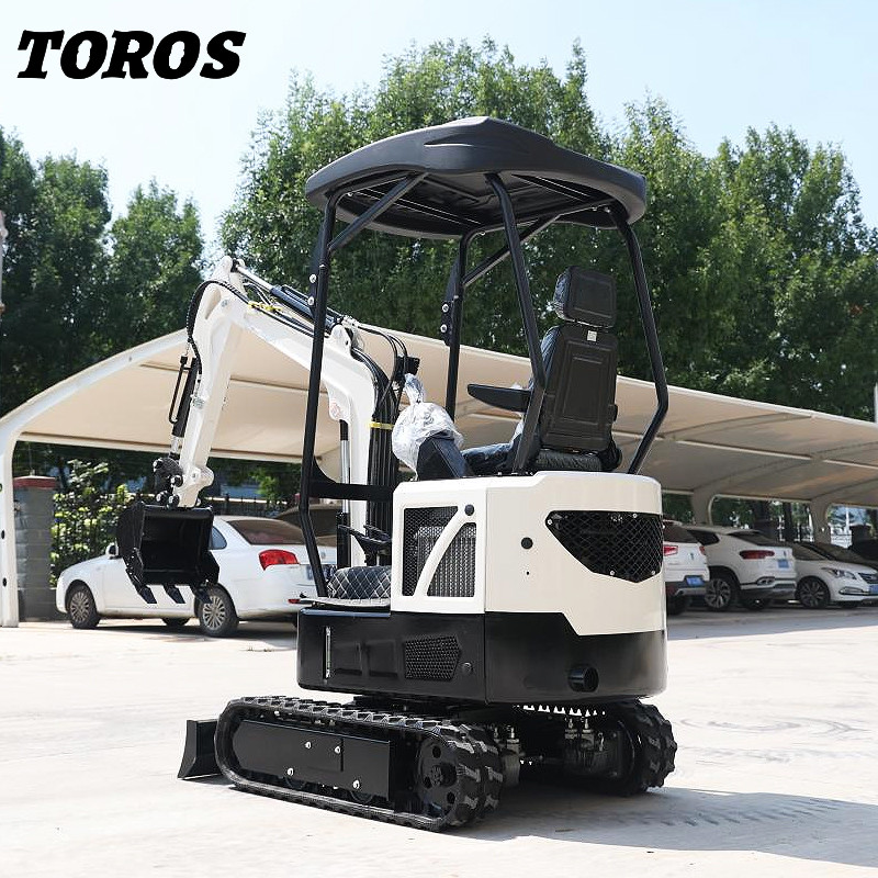 19KW Toros Mini Excavator Hydraulic 1.5 Ton Mini Digger Home Use