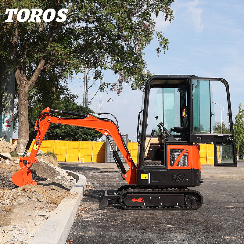 19KW Toros Mini Excavator Hydraulic 1.5 Ton Mini Digger Home Use