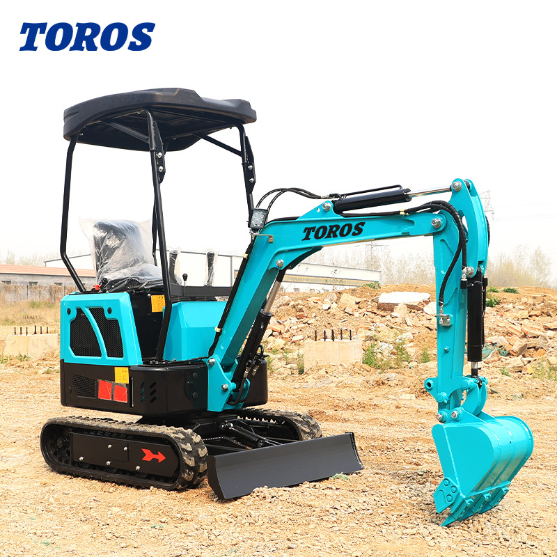 19KW Toros Mini Excavator Hydraulic 1.5 Ton Mini Digger Home Use
