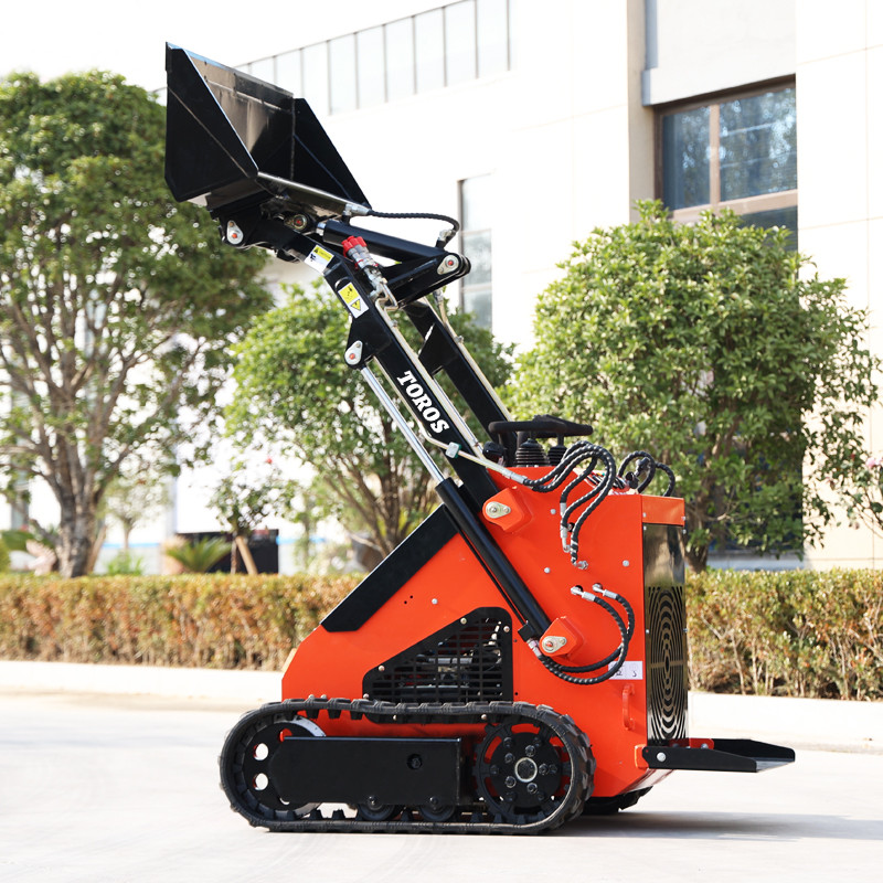 2-4Mph Mini Skid Steer Loader With 2 Tipping Load Closed Loop Hydraulic ...