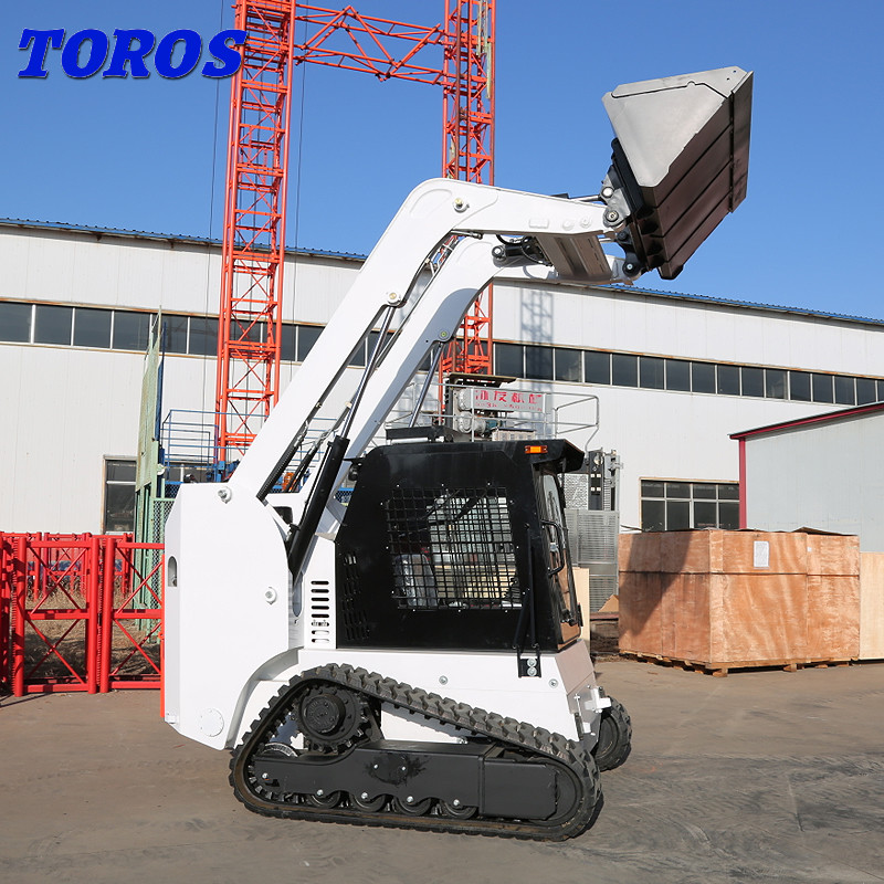 TOROS Skid Steer Backhoe Loader Compact Small Track Loader For Debris ...