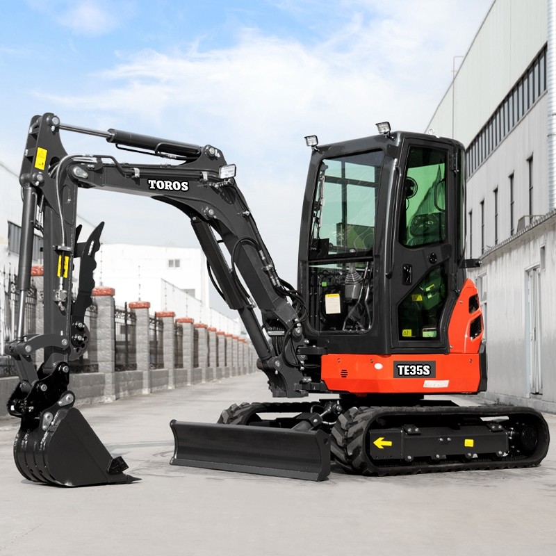 Toros 3.5 Ton Mini Excavator With Kubota Engine Micro Digger Mult ...