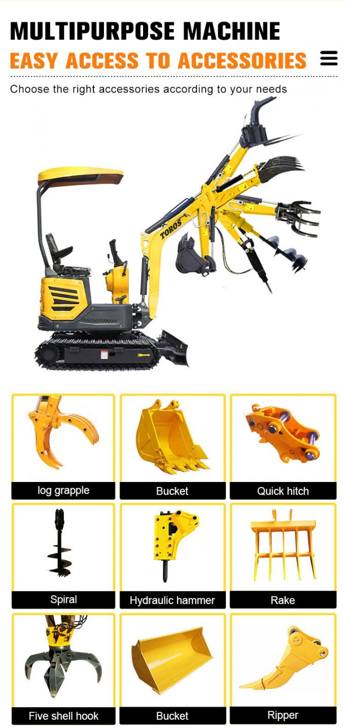 25 Horsepower Extra Mini Excavator For Construction And Mining
