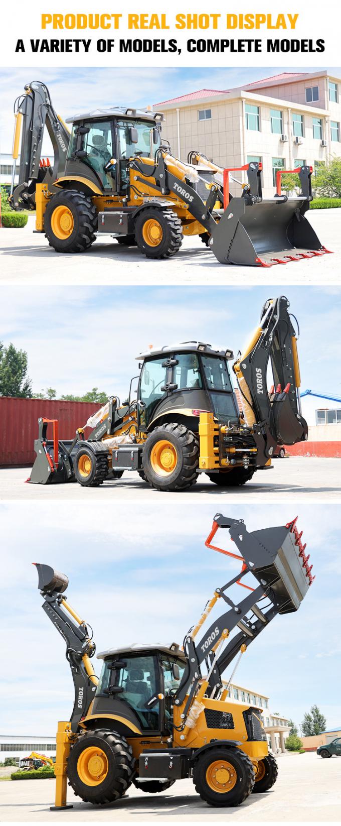 2500kg Wheel Loader Backhoe Big Backhoe Loader Multiple Function