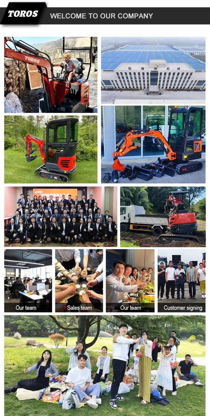 Toros 3.5 Ton Mini Excavator With Kubota Engine Micro Digger Mult ...